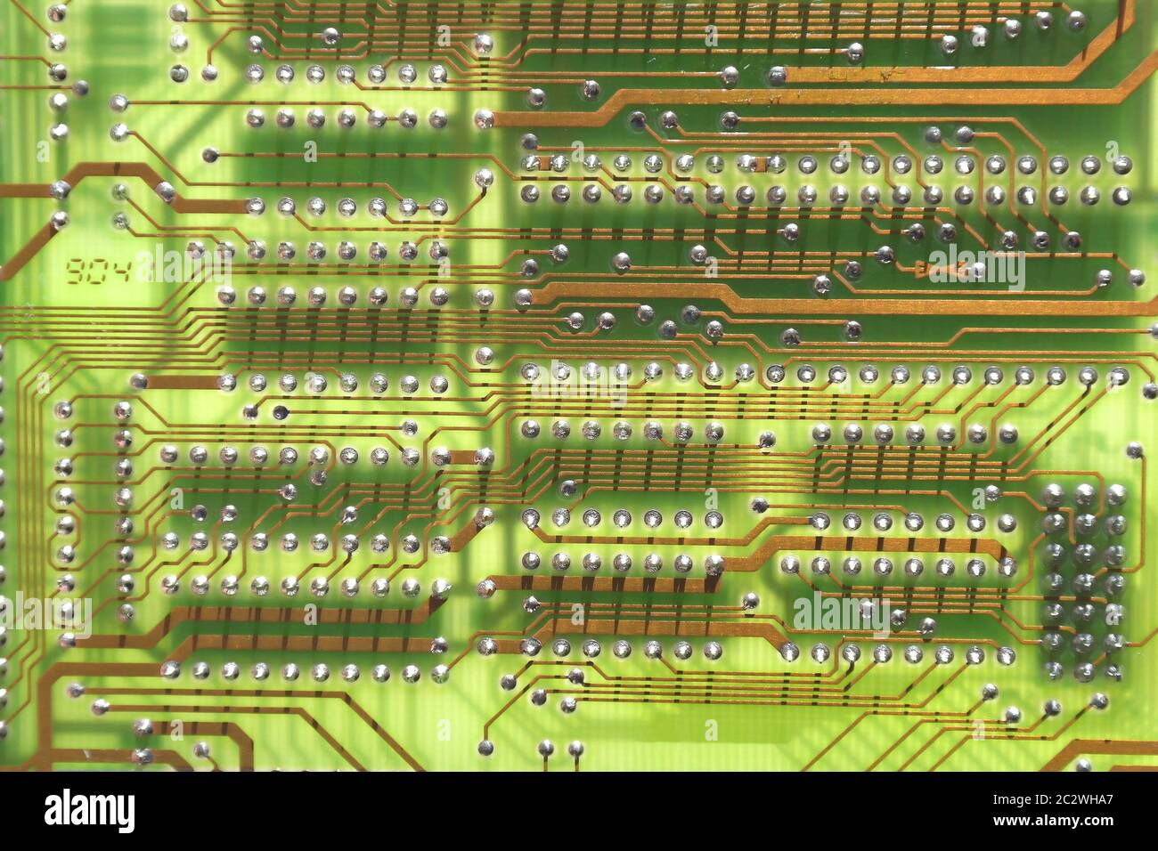 Abstract background with old computer circuit board Stock Photo - Alamy
