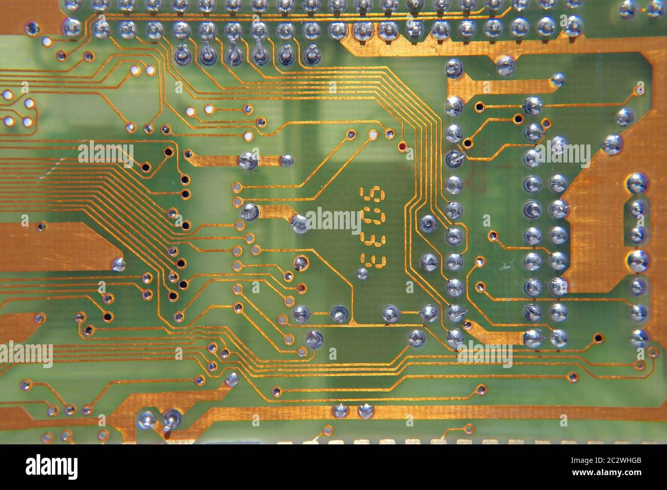 Abstract background with old computer circuit board Stock Photo - Alamy