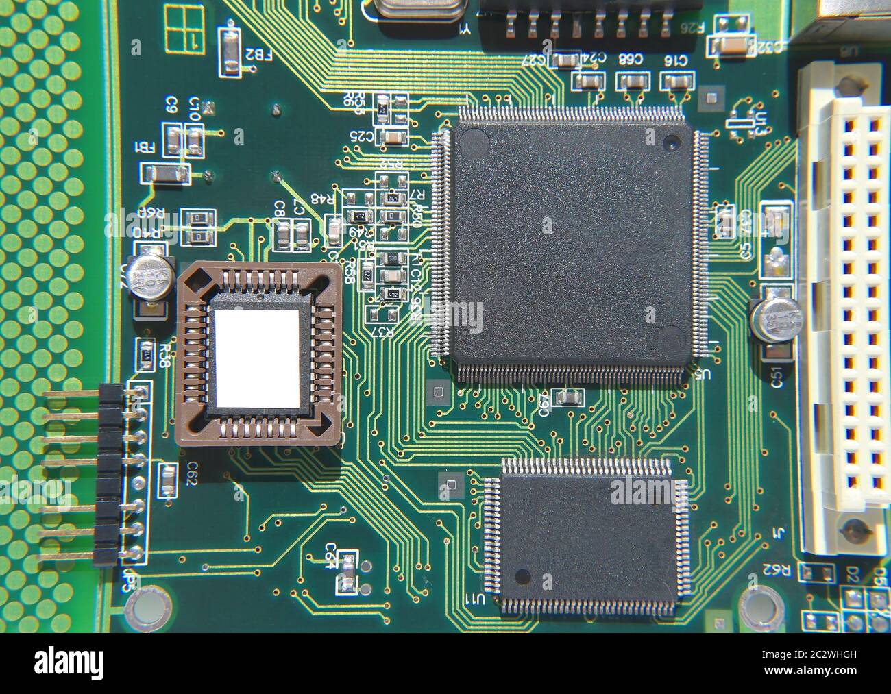 Abstract background with old computer circuit board Stock Photo - Alamy