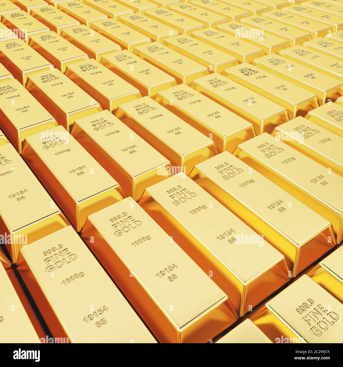 Lots of gold bars in rows Stock Photo - Alamy