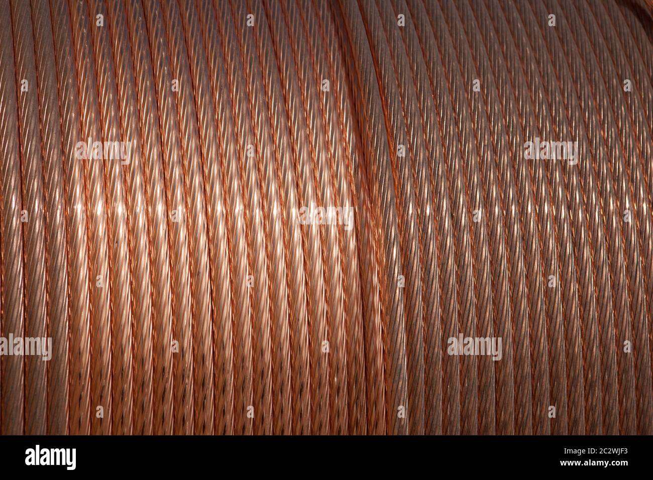 High power copper cables being installed at an electicity sub-station ...
