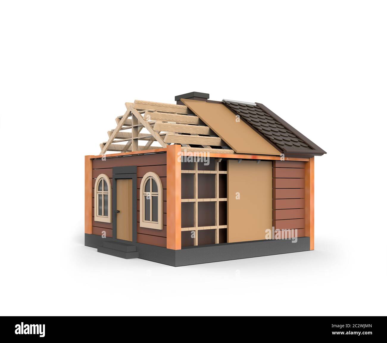 House floor plan 3d model hi-res stock photography and images - Alamy