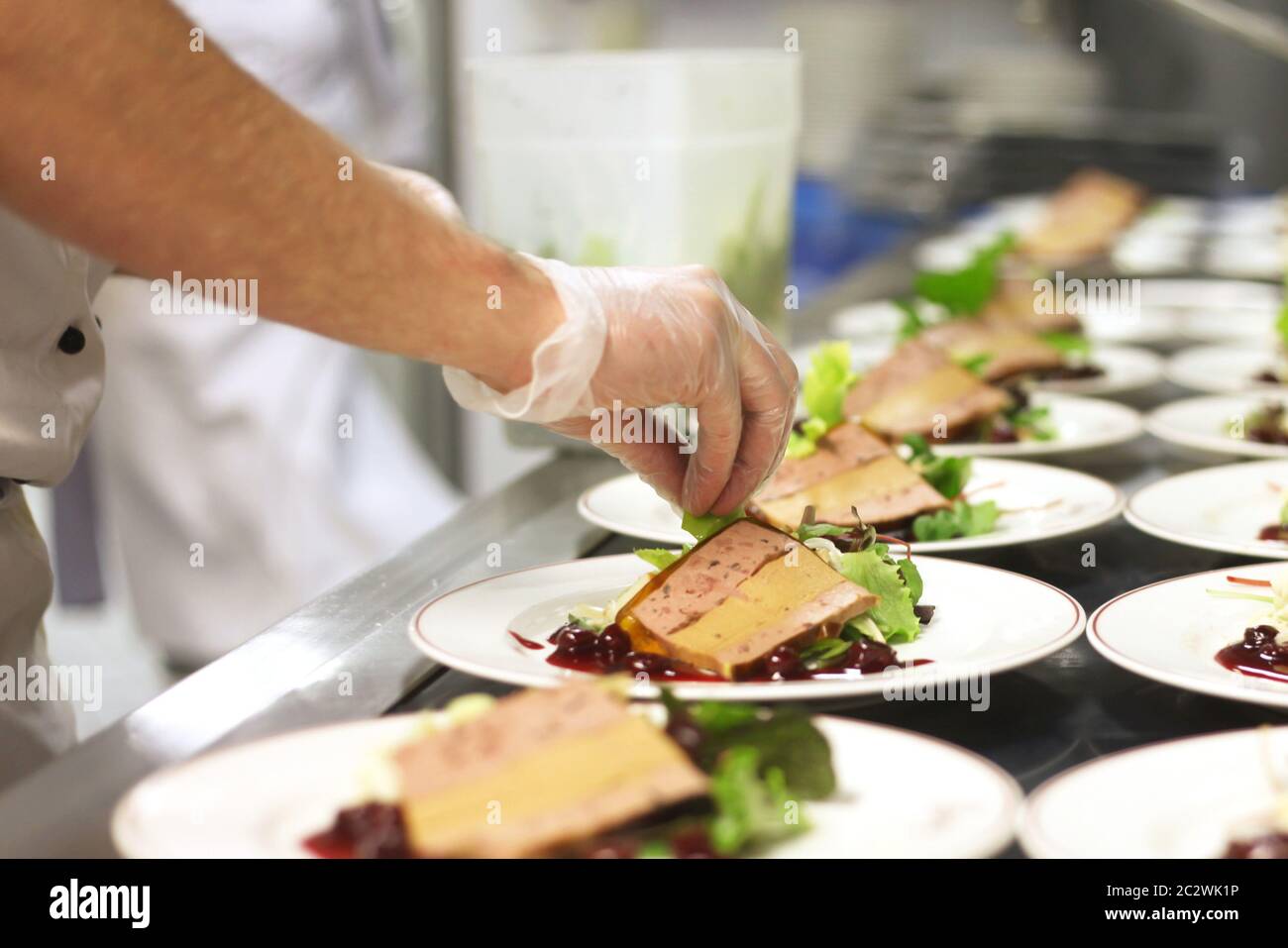 Chef Preparing Appetizers Stock Photo - Alamy