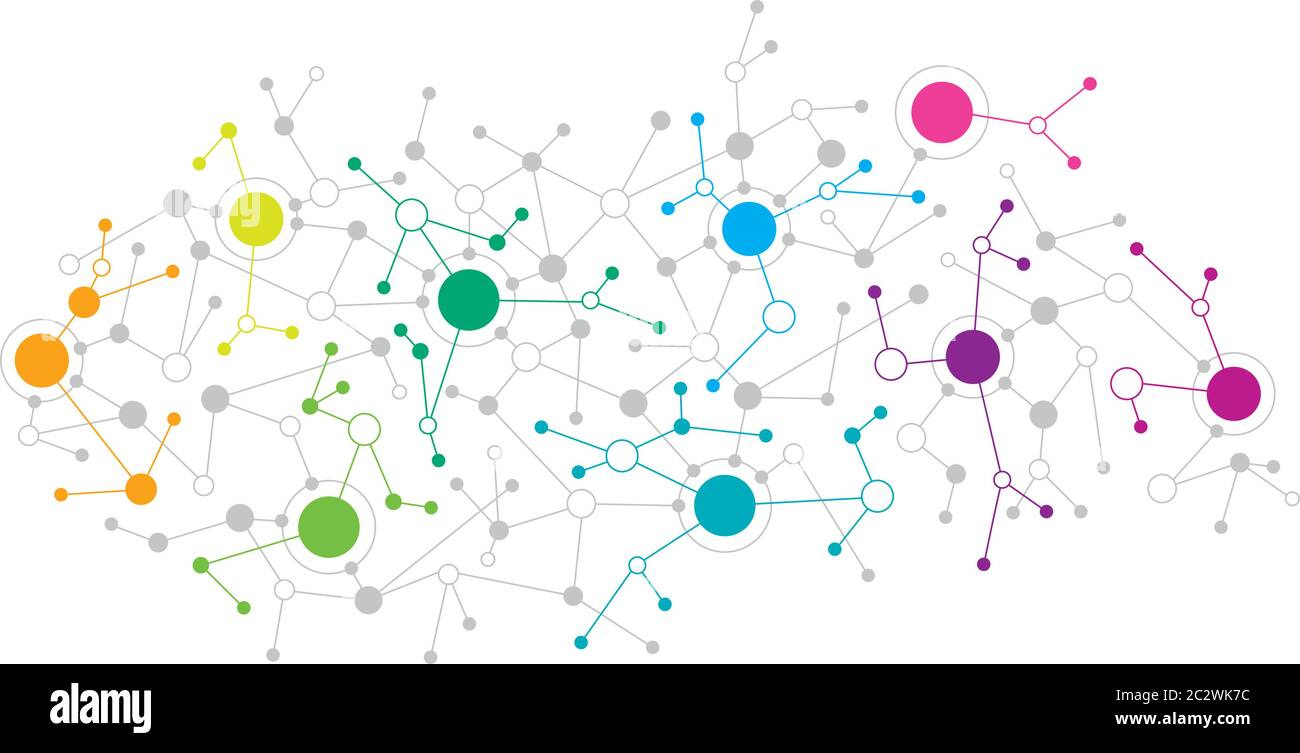 Abstract background illustrating a network concept Stock Vector Image ...