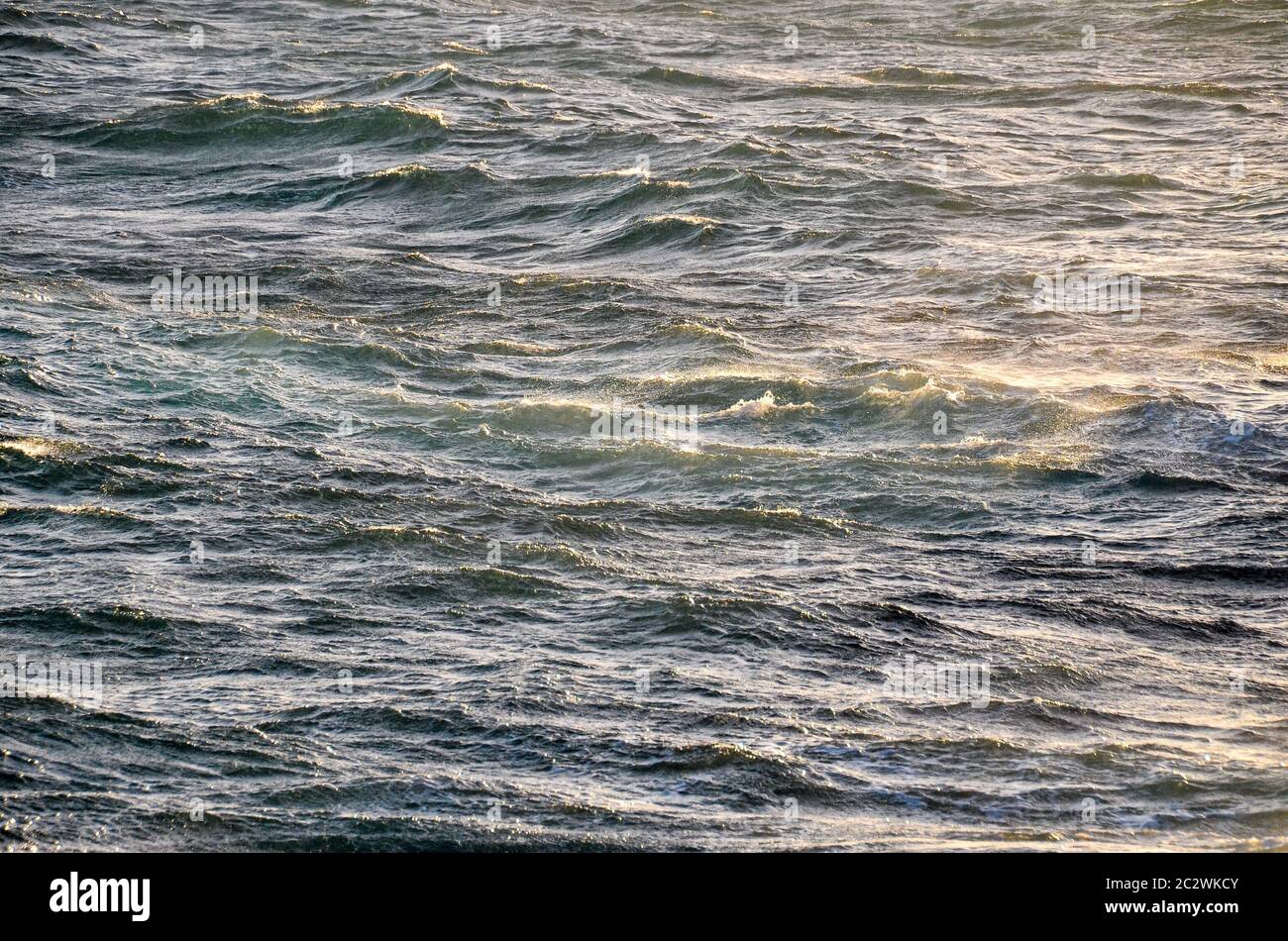 Blue Still Sea Water With Ripple. Natural Background Photo Texture ...