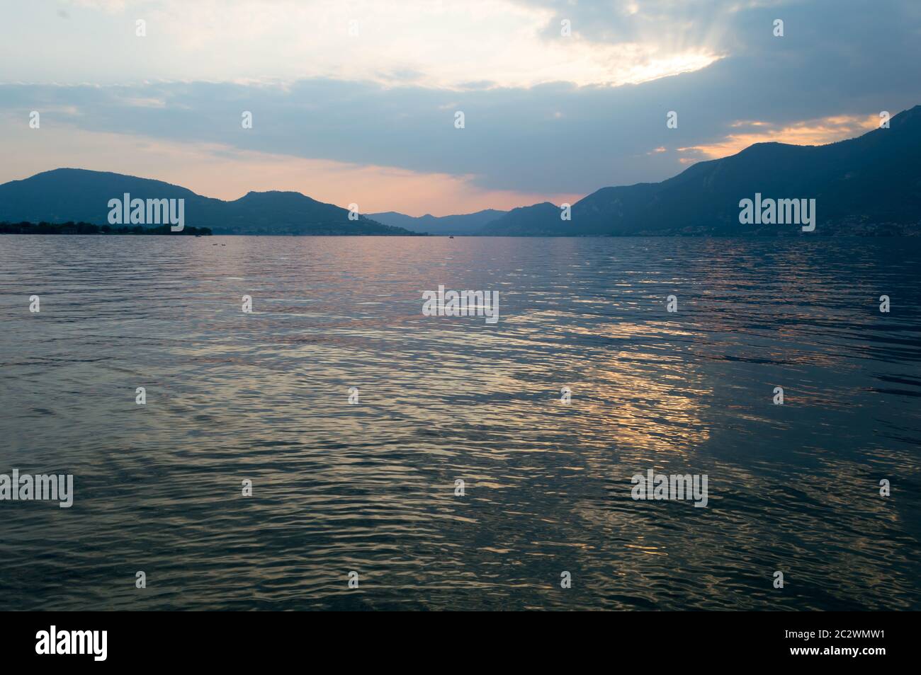 Nice view iseo lake hi-res stock photography and images - Alamy