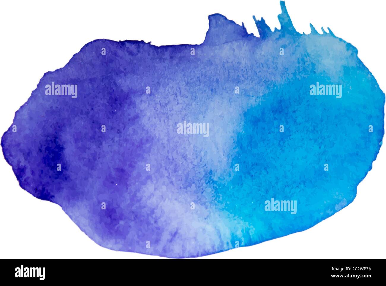 Blue paint spot isolated Stock Vector Images - Alamy
