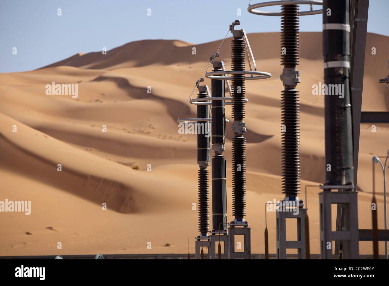 Terminals for high power copper cables being installed at an electicity ...