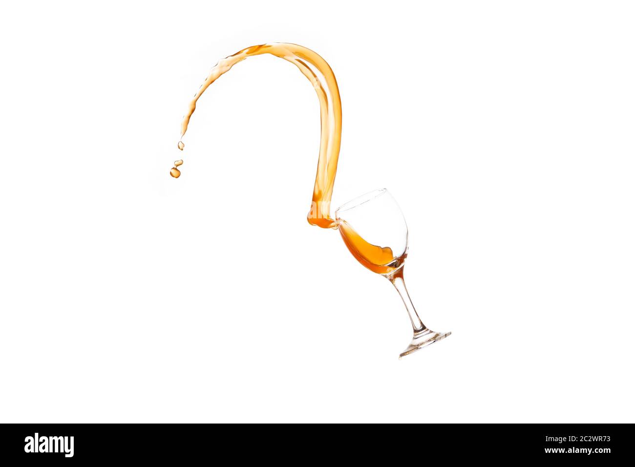 Wine glass splash Stock Photo - Alamy