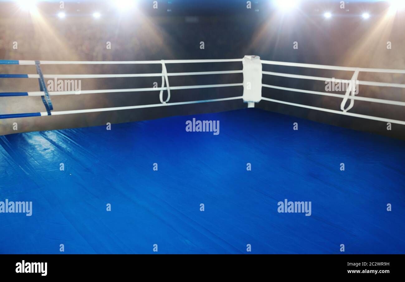 Empty professional boxing ring hi-res stock photography and images - Alamy