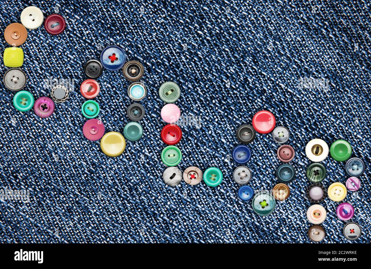 Multi color shape buttons on hi-res stock photography and images - Alamy