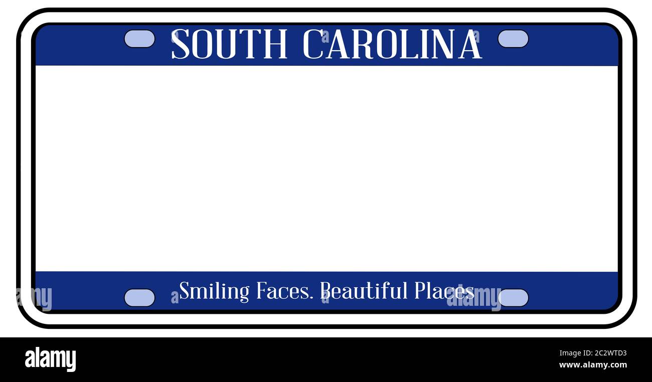 South carolina license plate hi-res stock photography and images - Alamy
