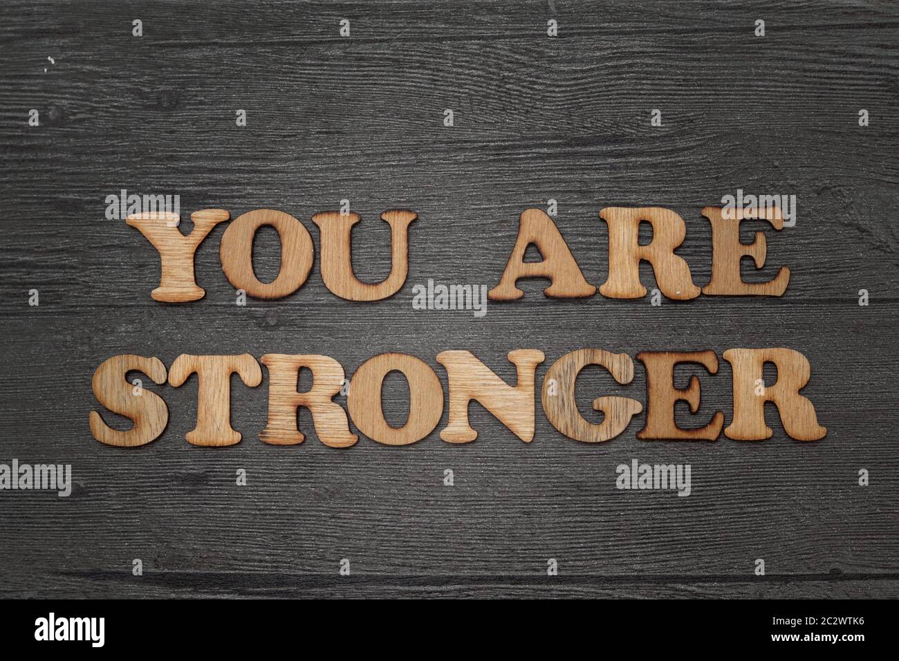 Inspirational motivational quote - You are stronger, word text ...