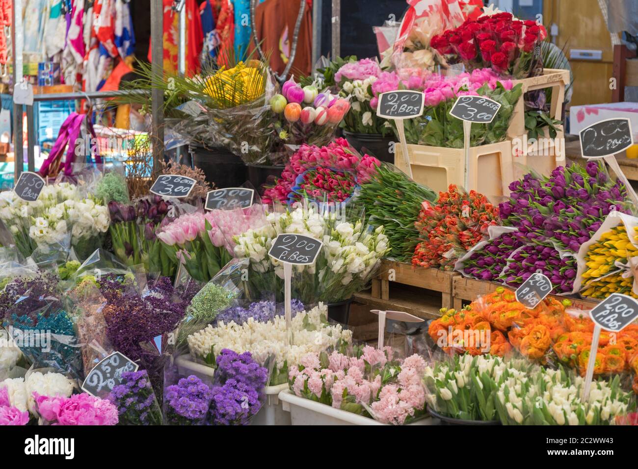 Big Flower Selection at Florist Shop in Amsterdam Stock Photo - Alamy