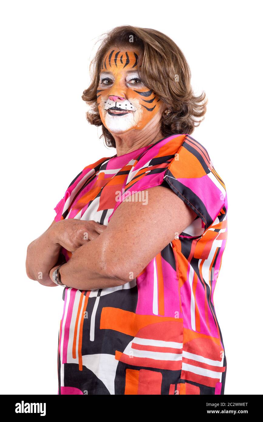 Tiger Face Paint Women