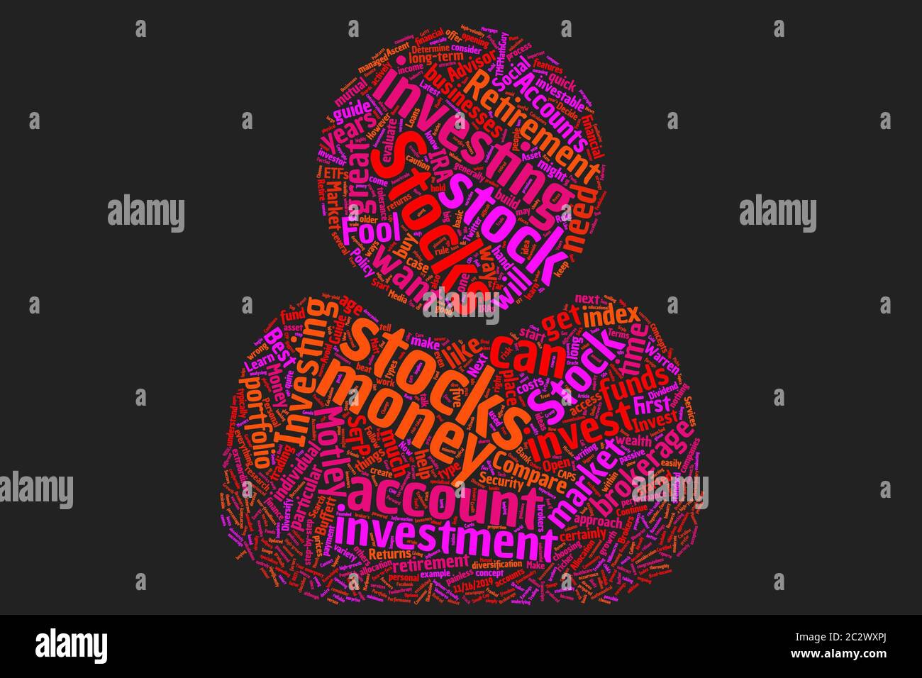 Retirement word cloud hi-res stock photography and images - Alamy