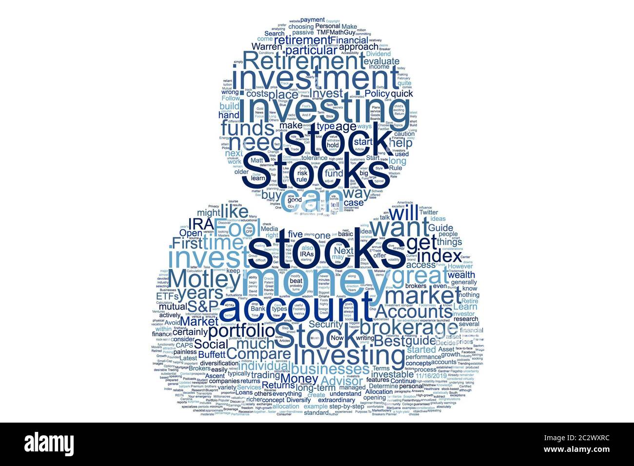 Stock and investinf word cloud on the isolted background Stock Photo ...