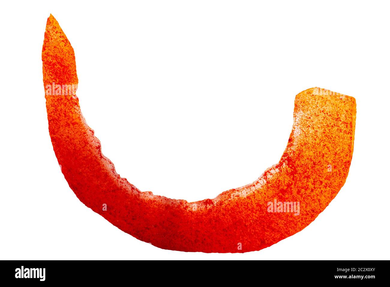 Paprika coconut chip or dried slice of kernel meat covered with pepper ...