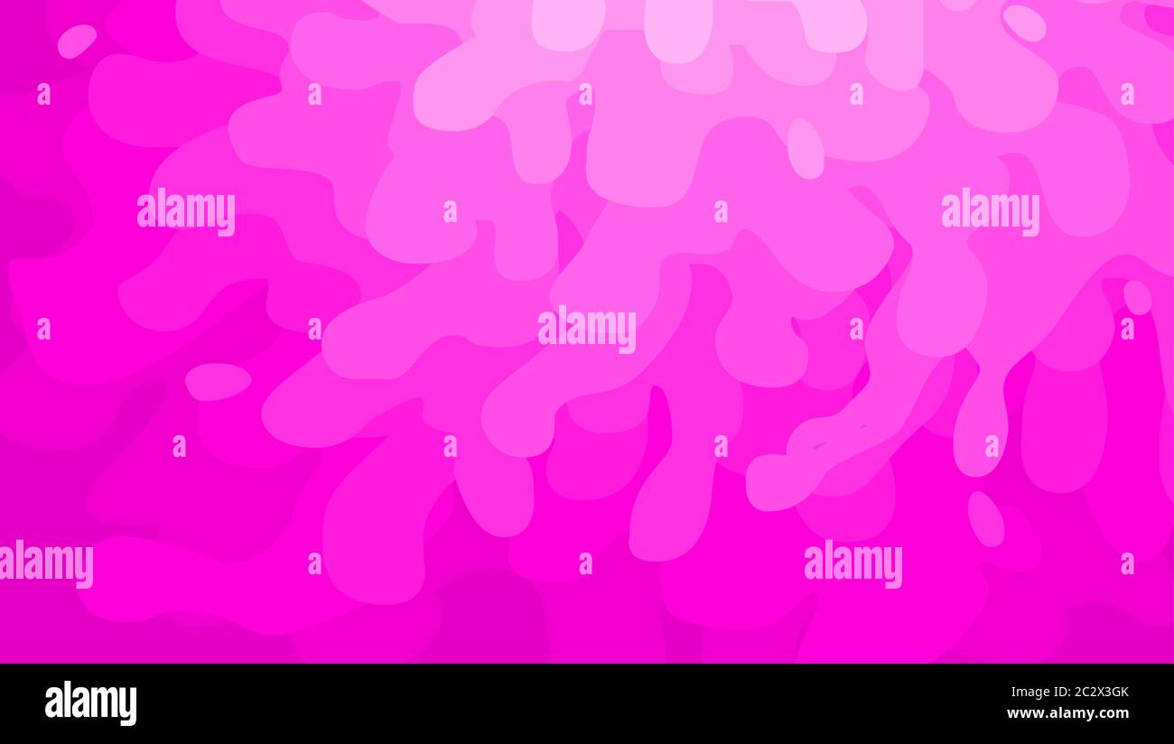 Pink Water Splash Cartoon