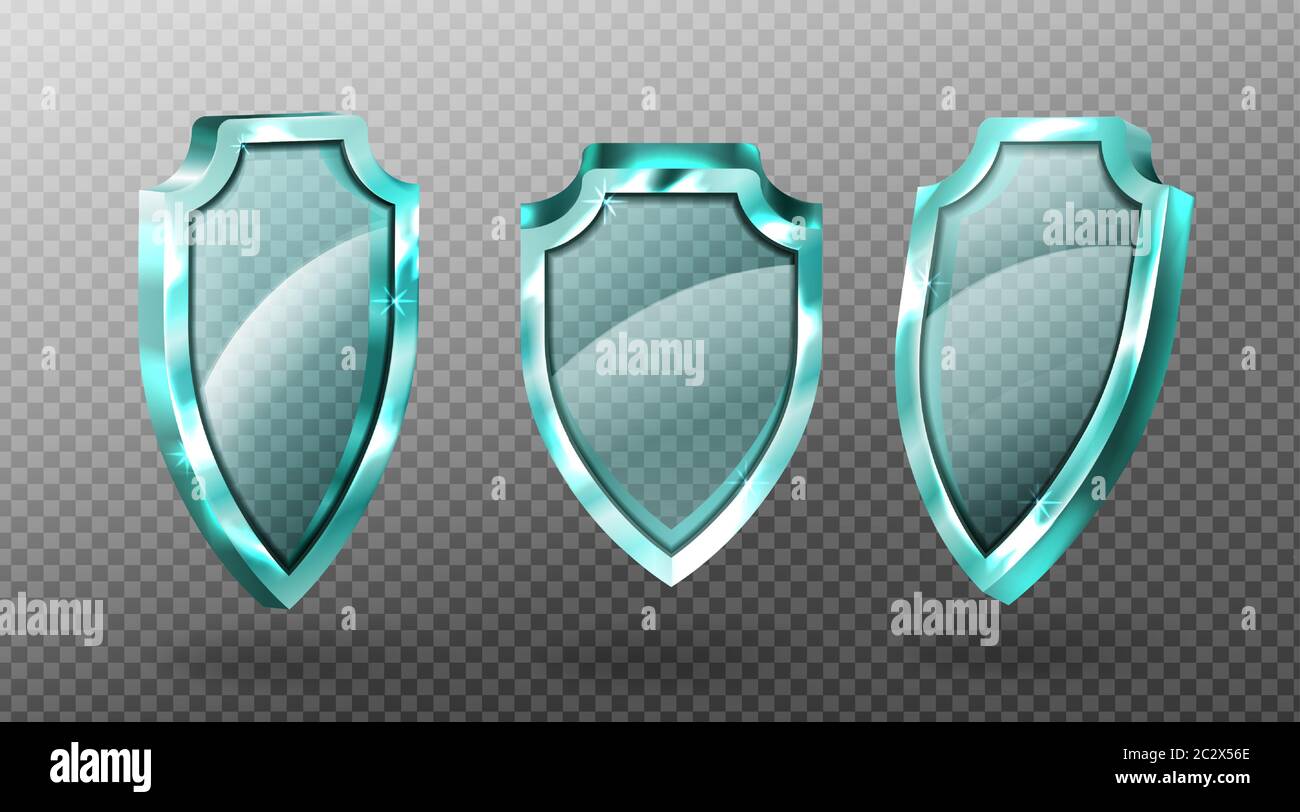 Blue Blank Shield Logo