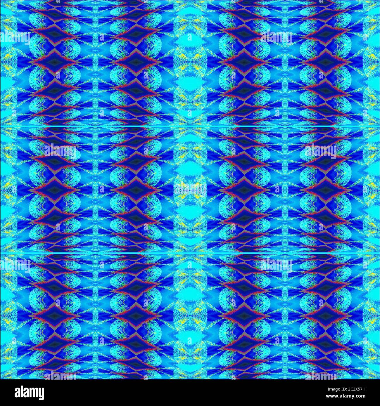 Regular diamond pattern blue turquoise red vertically Stock Photo - Alamy
