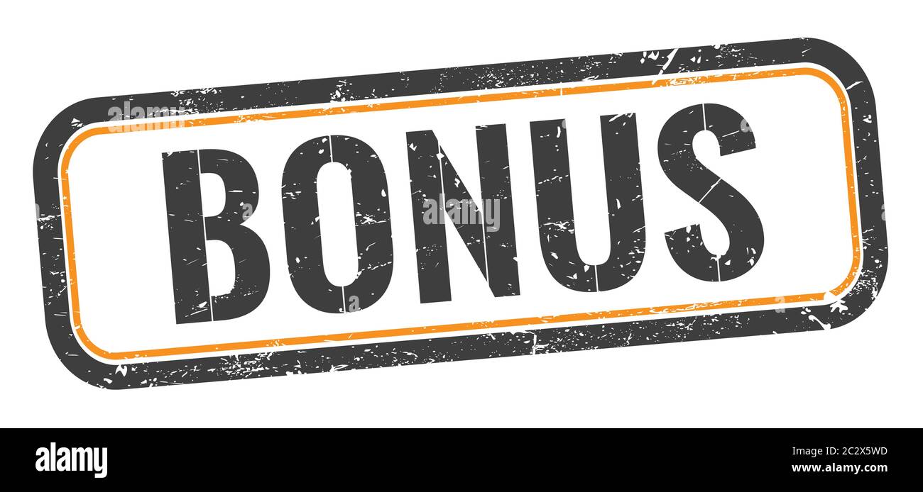 BONUS black rectangle stamp Stock Photo - Alamy