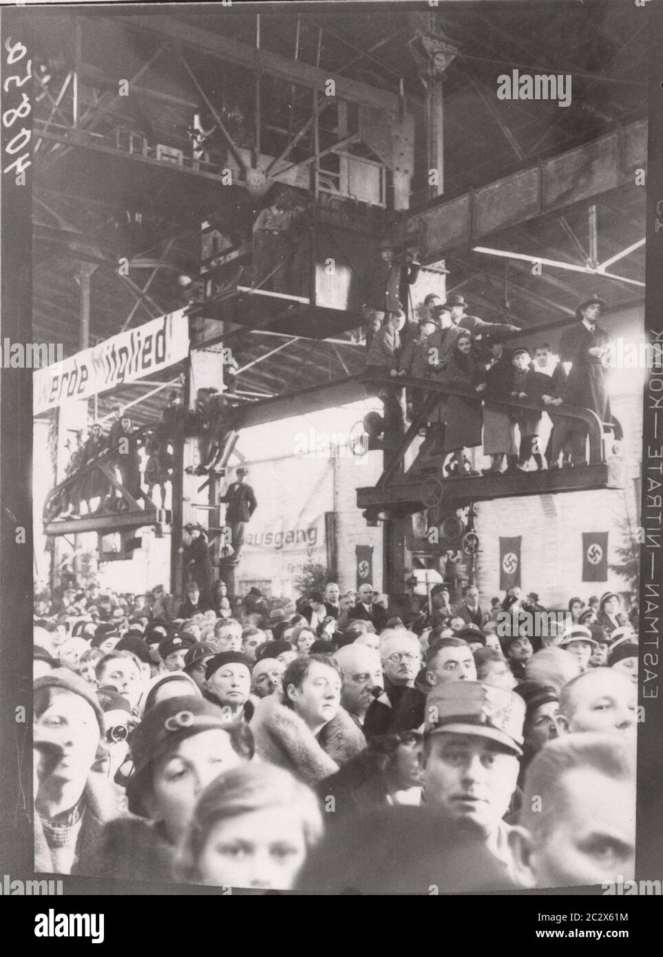 Rally at Siemens Heinrich Hoffmann Photographs 1933 Adolf Hitler's ...
