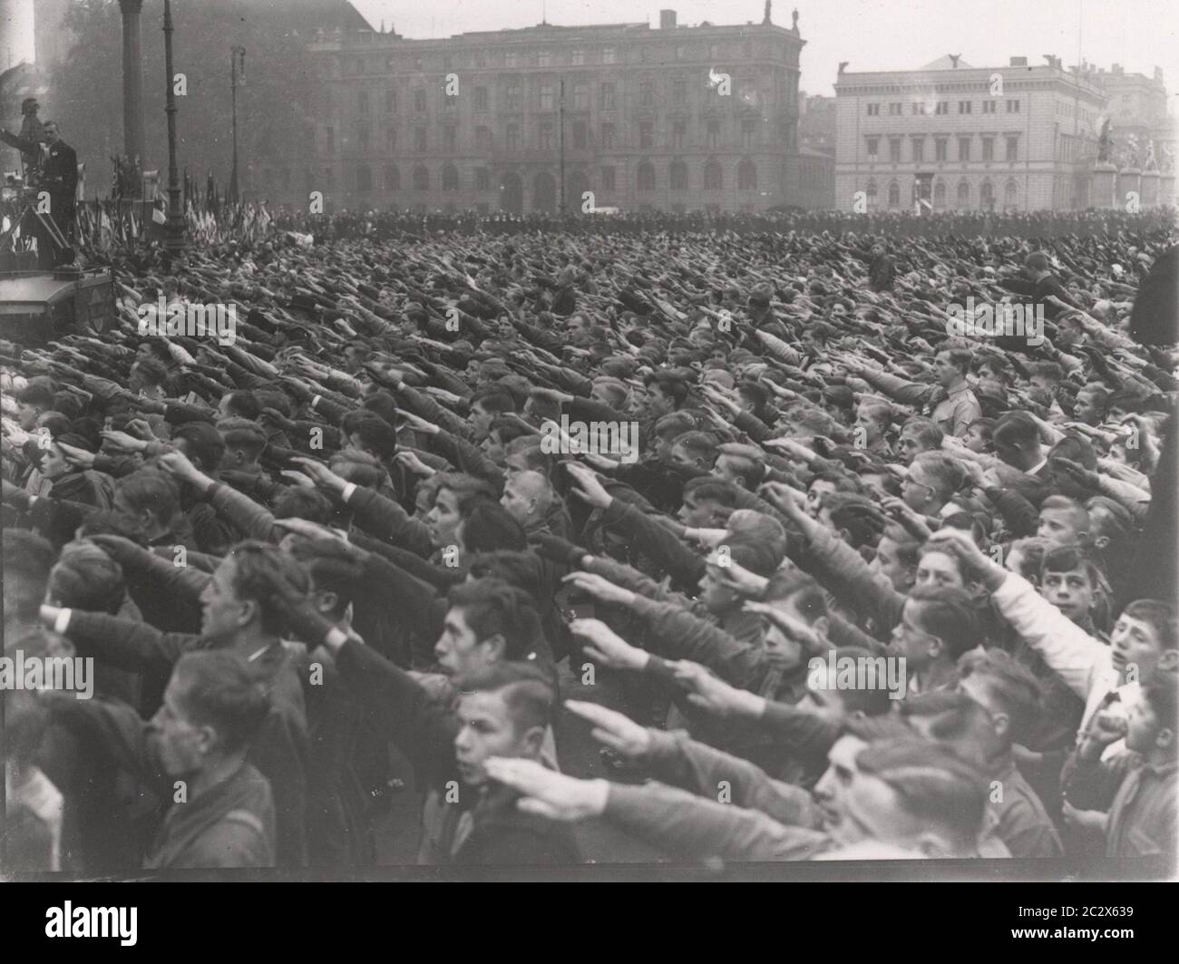 Rally in the pleasure garden Heinrich Hoffmann Photographs 1933 Adolf ...