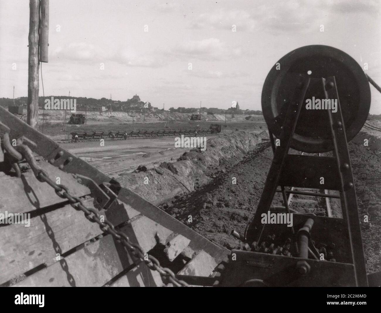 Road construction work on the Havelberg near Berlin Heinrich Hoffmann ...