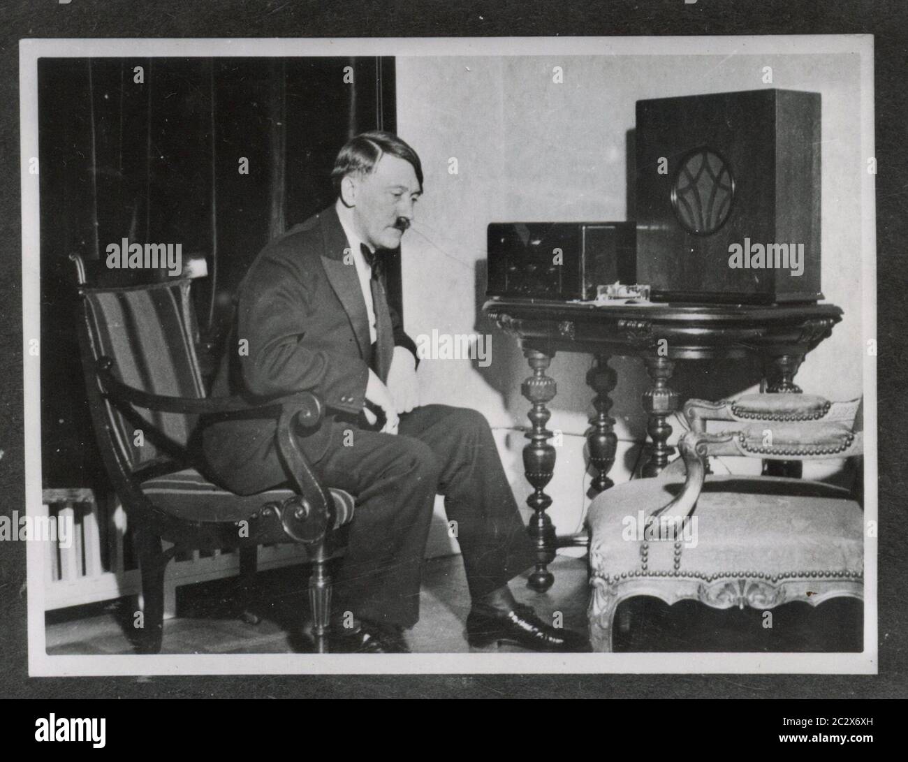 Hitler on the microphone Heinrich Hoffmann Photographs 1933 Adolf ...