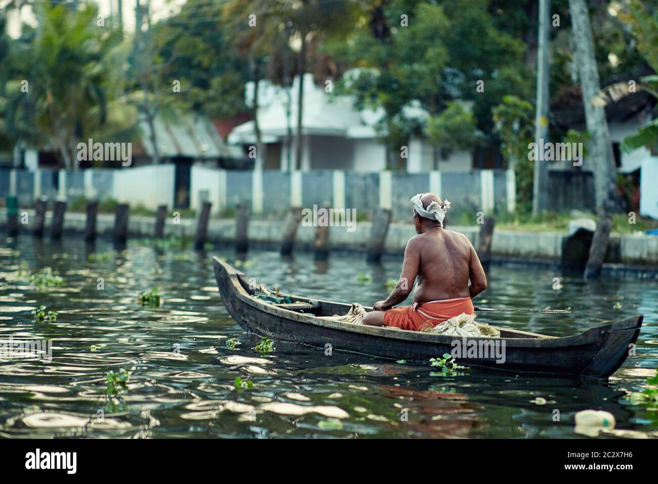 Portrait of asian man floating the river Stock Photo - Alamy