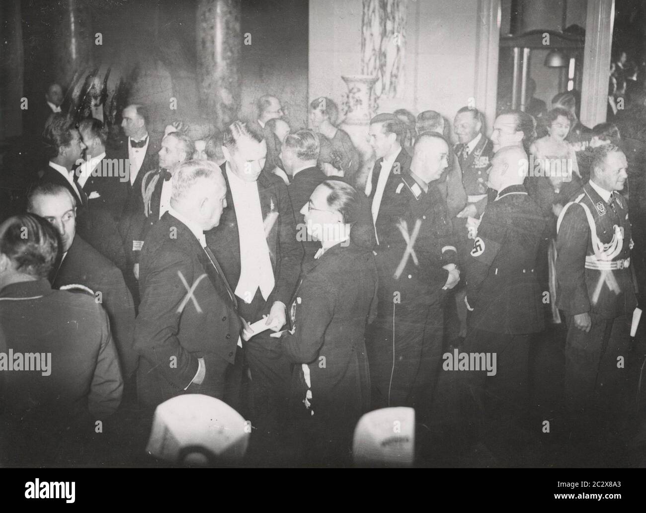 Reception Foreign Minister von Neurath, Mayor Sahm, Reichsfuehrer SS ...