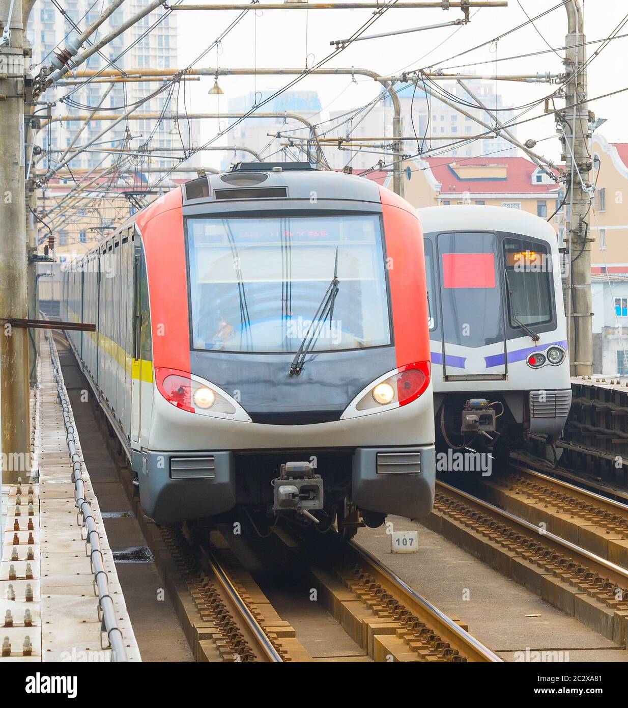 Shanghai metro trains China underground Stock Photo - Alamy