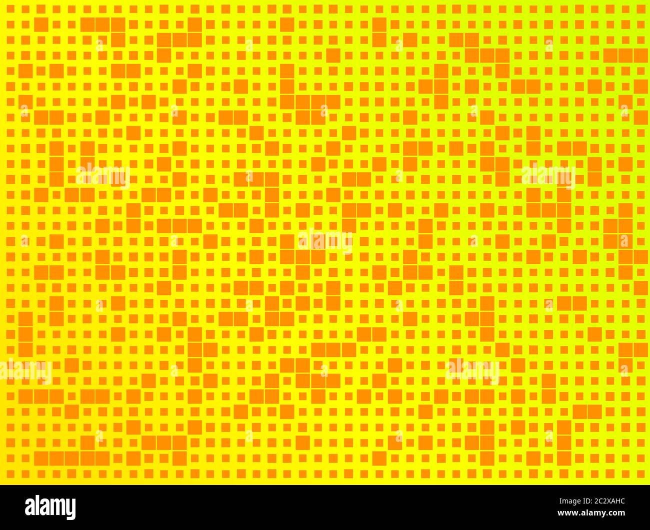 Vector illustration of seamless pattern of orange square on yellow ...