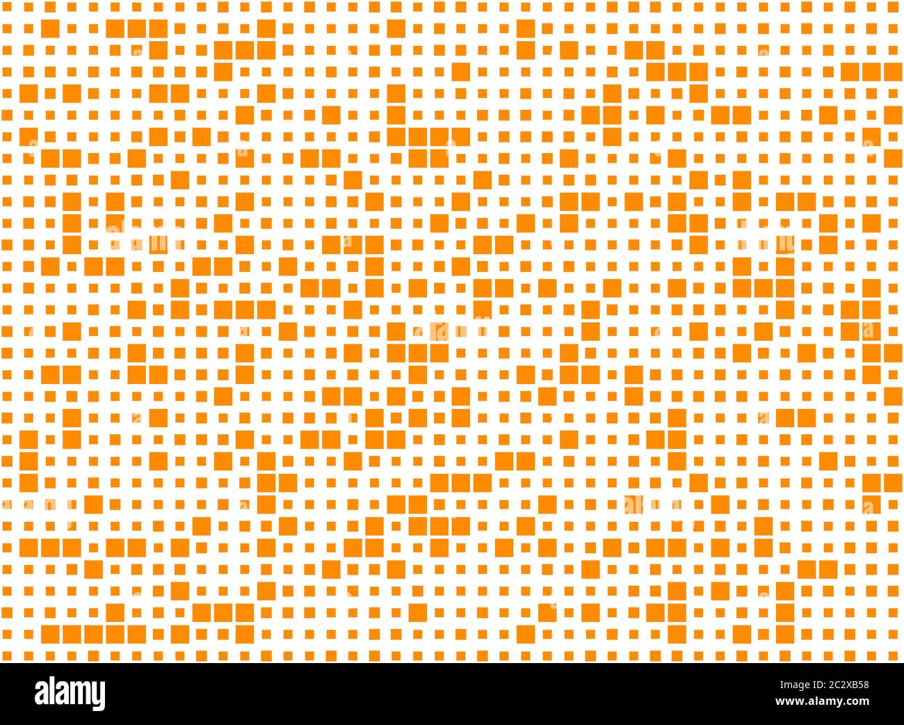 Vector illustration of seamless pattern of square orange background ...