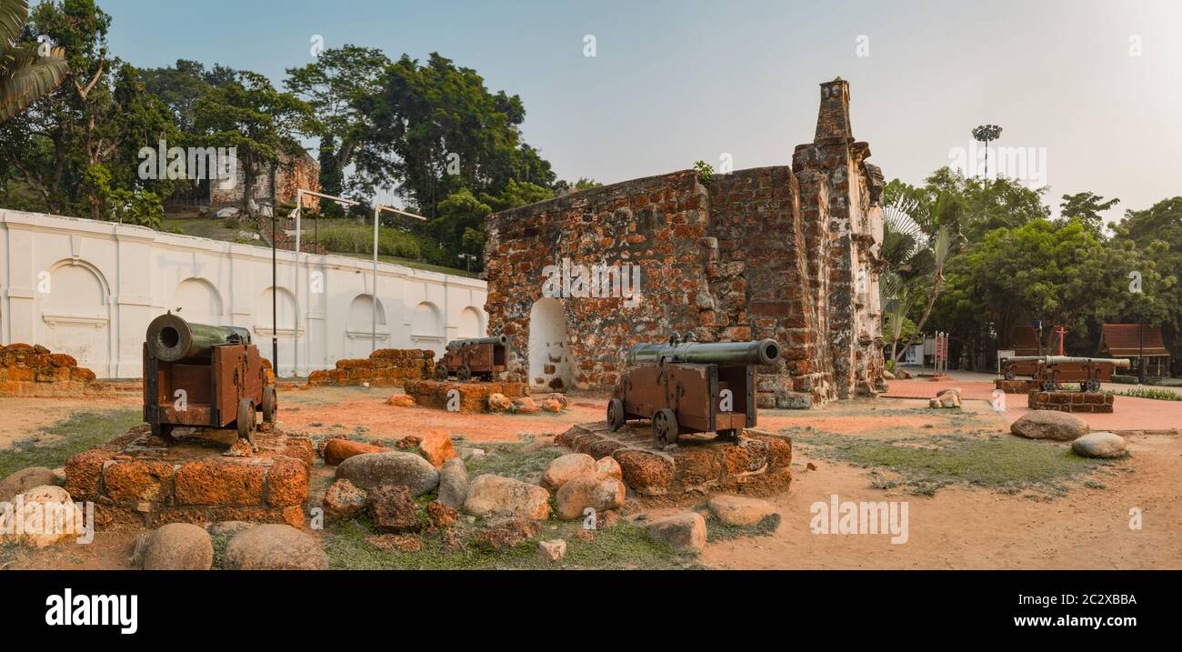 Surviving gate of the A Famosa Portuguese fort in Malacca, Malaysia ...