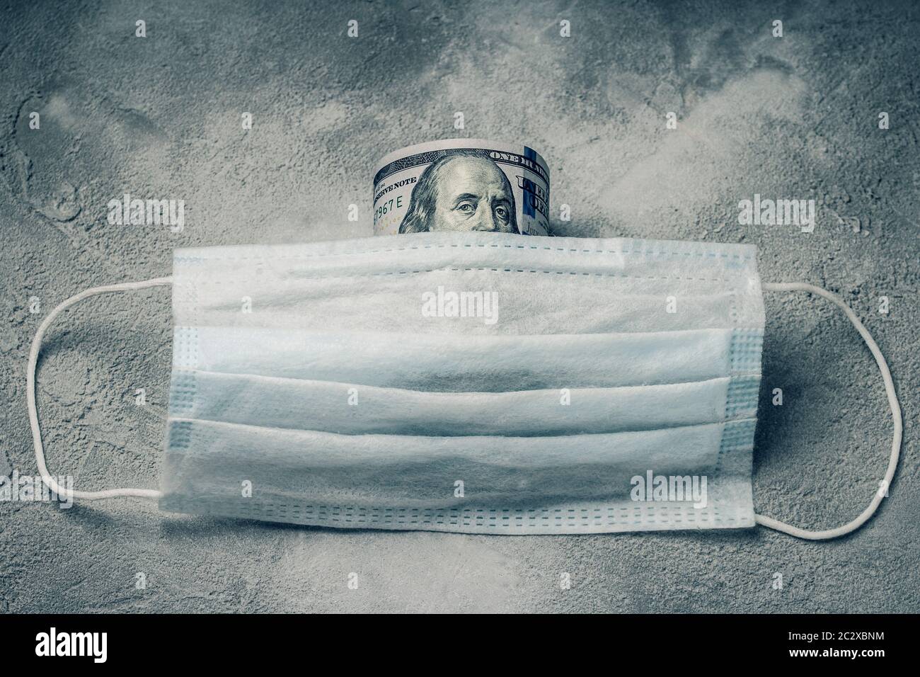 Medical mask and money . High price of masks and demand during ...
