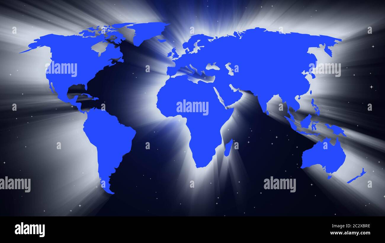 World map - map template for web page design Stock Photo - Alamy