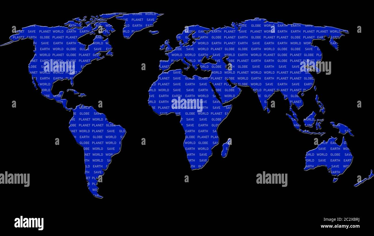 World map - map template for web page design Stock Photo - Alamy