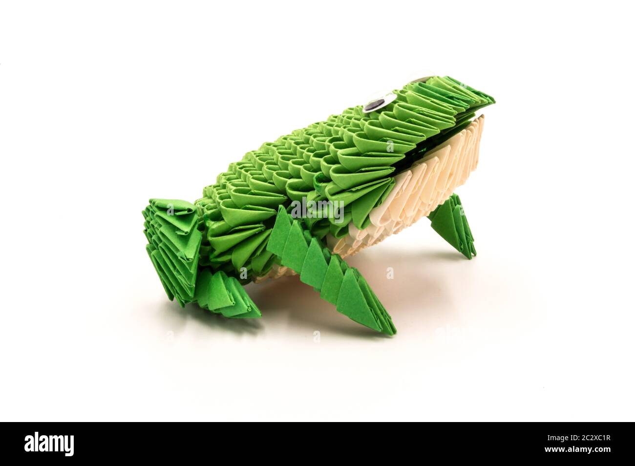 Green frog looking out Cut Out Stock Images & Pictures - Alamy