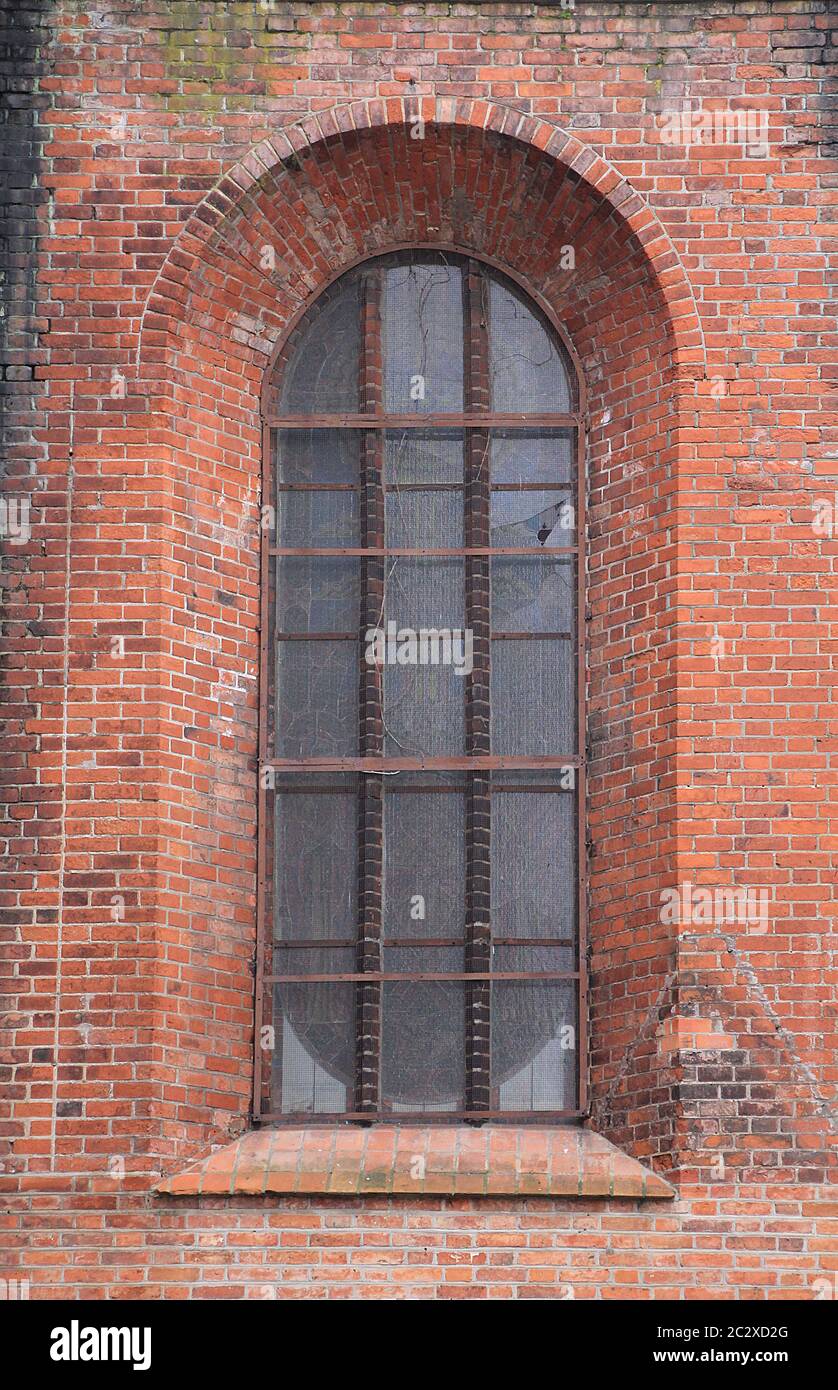 Castle window of medieval Europe. The architecture of the Middle Ages ...