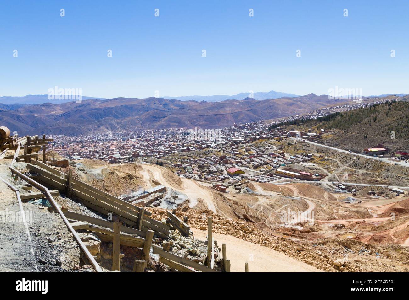 Potosi aerial view,Bolivia.Bolivian mining city Stock Photo - Alamy