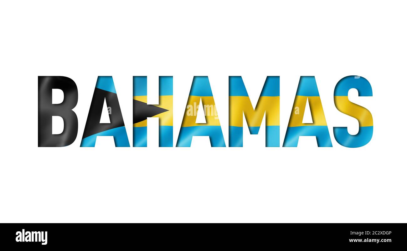 bahamian flag text font. bahamas symbol background Stock Photo - Alamy