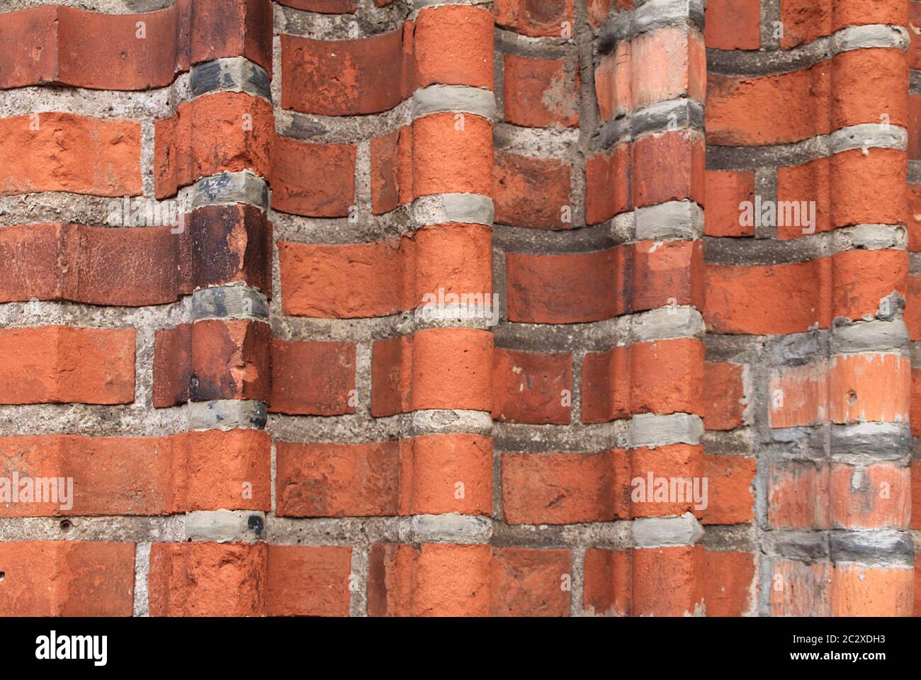 Figured brick texture on a medieval brick building Stock Photo - Alamy