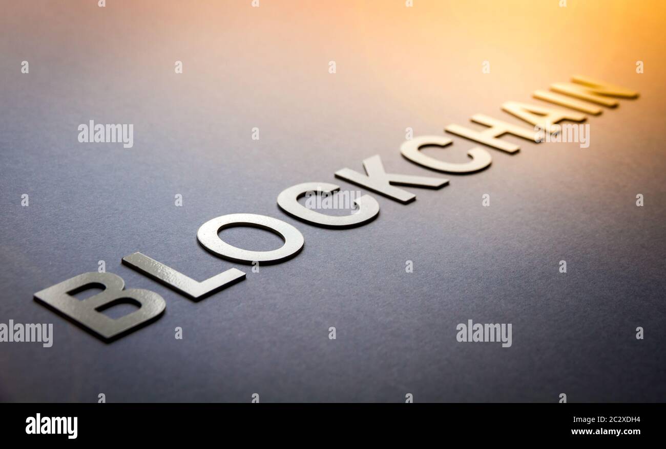 Blockchain effect logo hi-res stock photography and images - Alamy