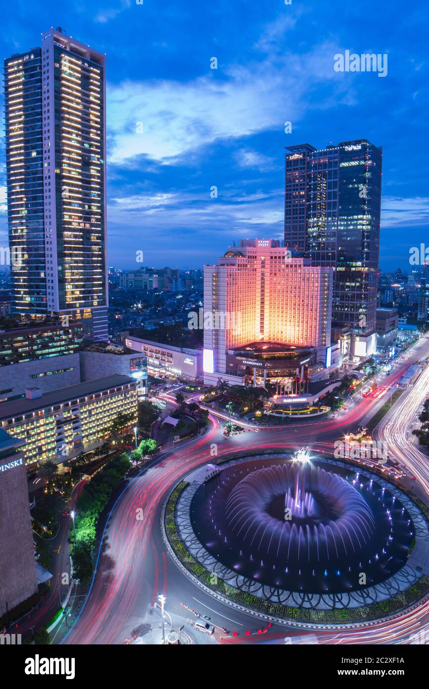 Bundaran HI as downtown in the capital city Jakarta, it's so beautiful ...