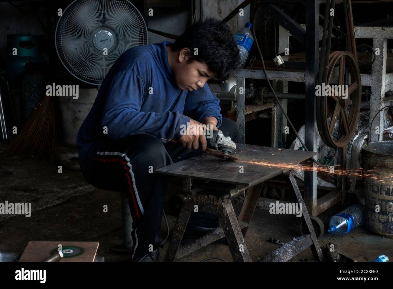 Hand powered grinding tool hi-res stock photography and images - Alamy