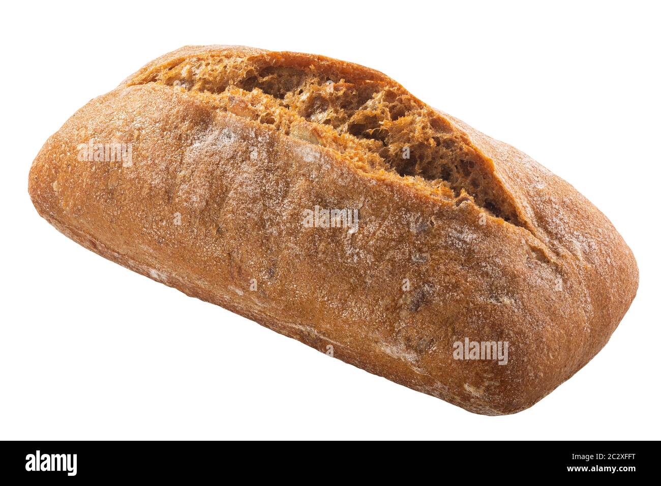 Whole-grain or multigrain bread, whole loaf, isolated Stock Photo - Alamy