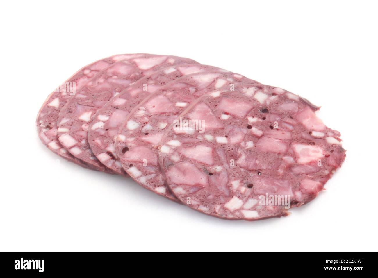 Slices blood pudding black hi-res stock photography and images - Alamy