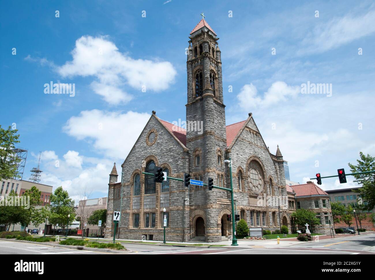 The 19th century Epworth Methodist Church in Norfolk city (West ...